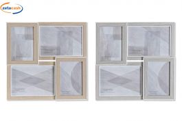 CORNICE MULTIFOTO 4 POSTI EFFETTO LEGNO
